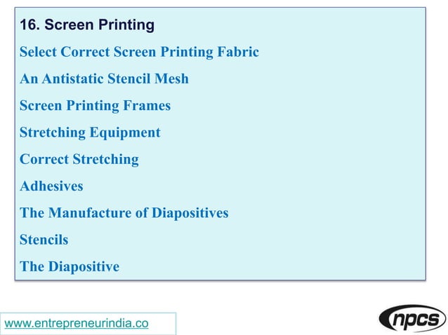 Start Your Own Printing Business. Offset, Gravure, Flexo and Screen ...