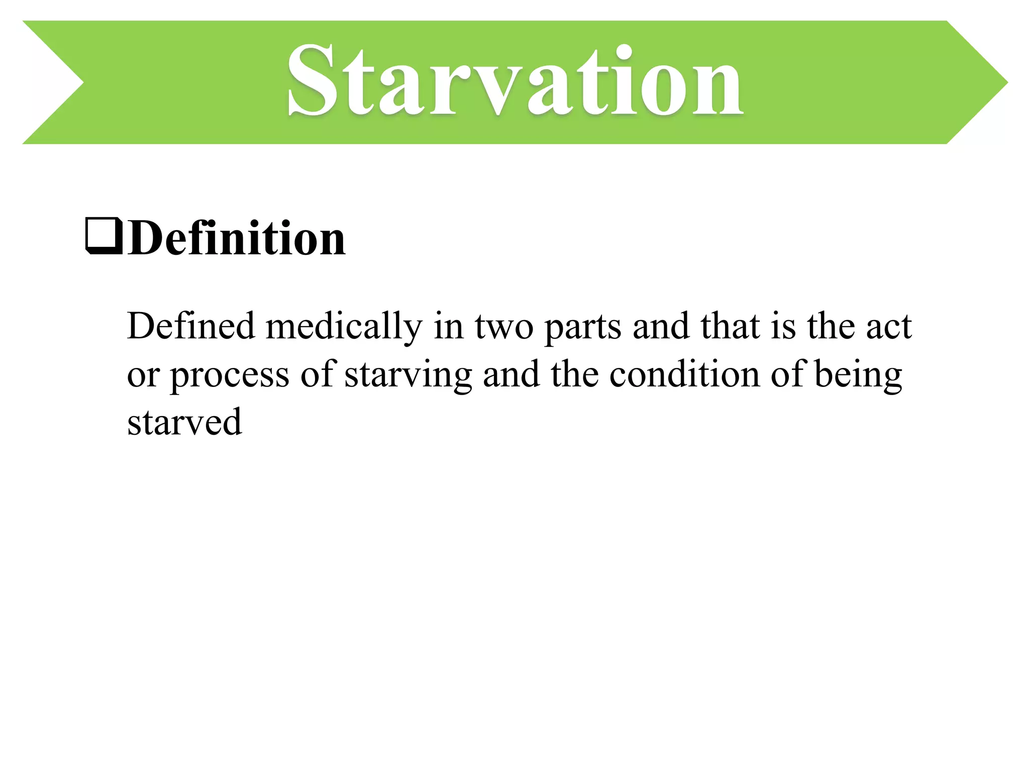 Starvation | PDF