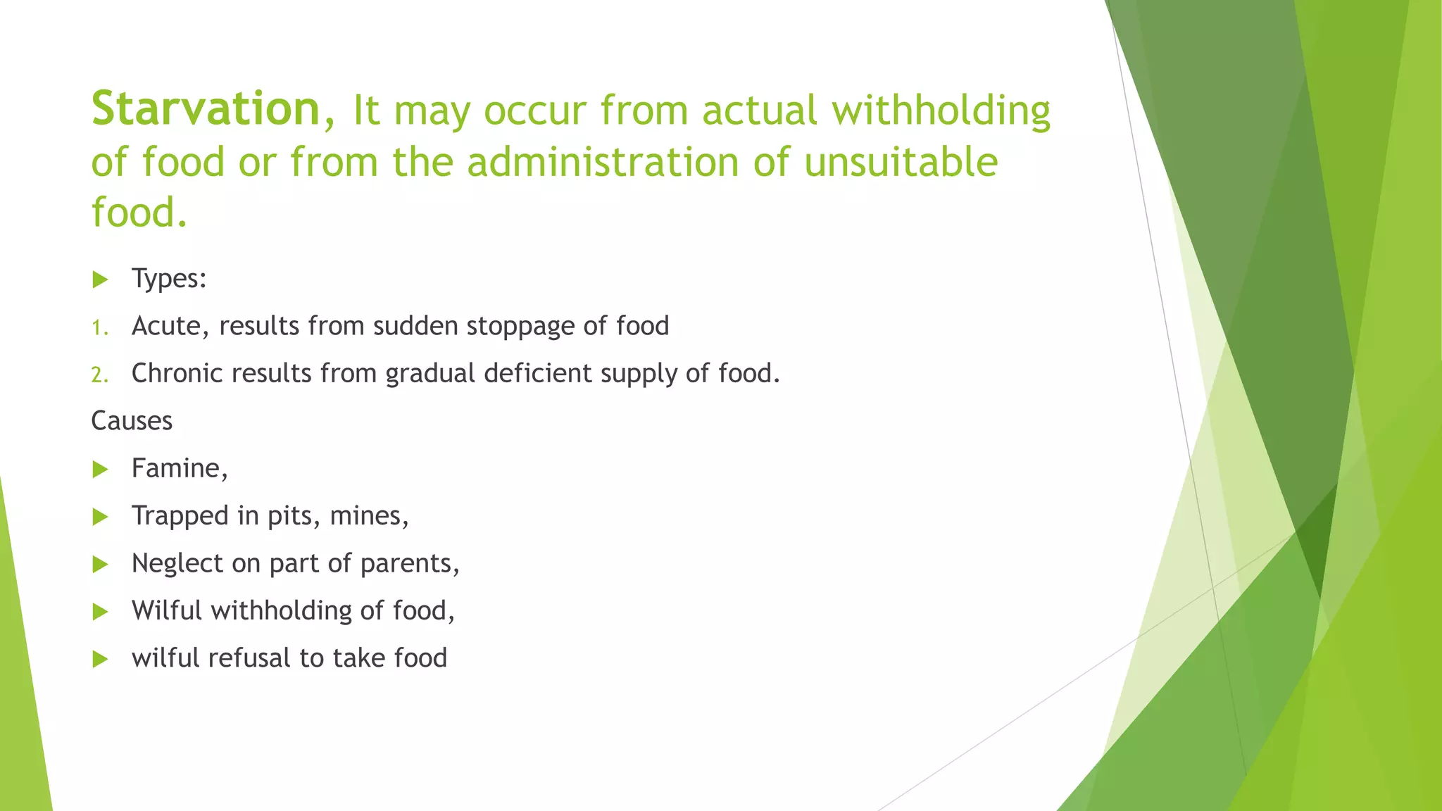 Starvation and its mli | PPTX