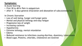 Starvation and its mli | PPTX