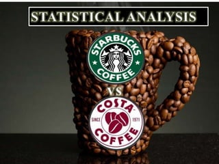 statistical analysis on Star vs costa coffee | PPTX