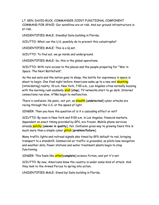 Star Wars Transcript | DOC