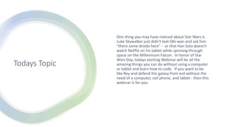 Star Wars - Coding Unplugged | PPTX