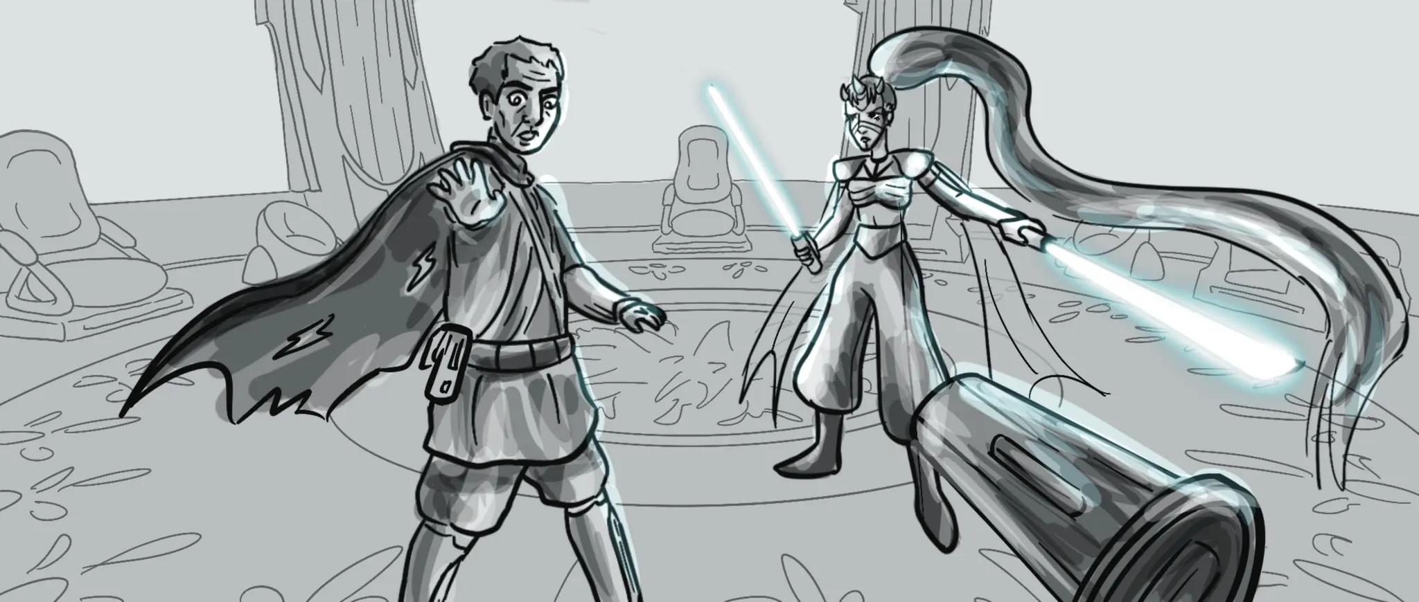 Star Wars Inspired Lightsaber Battle Assignment | PPT