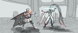 Star Wars Inspired Lightsaber Battle Assignment | PPT