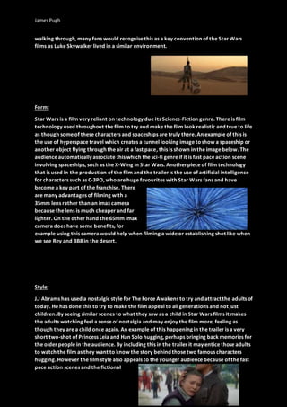 Star wars film trailer analysis | PDF