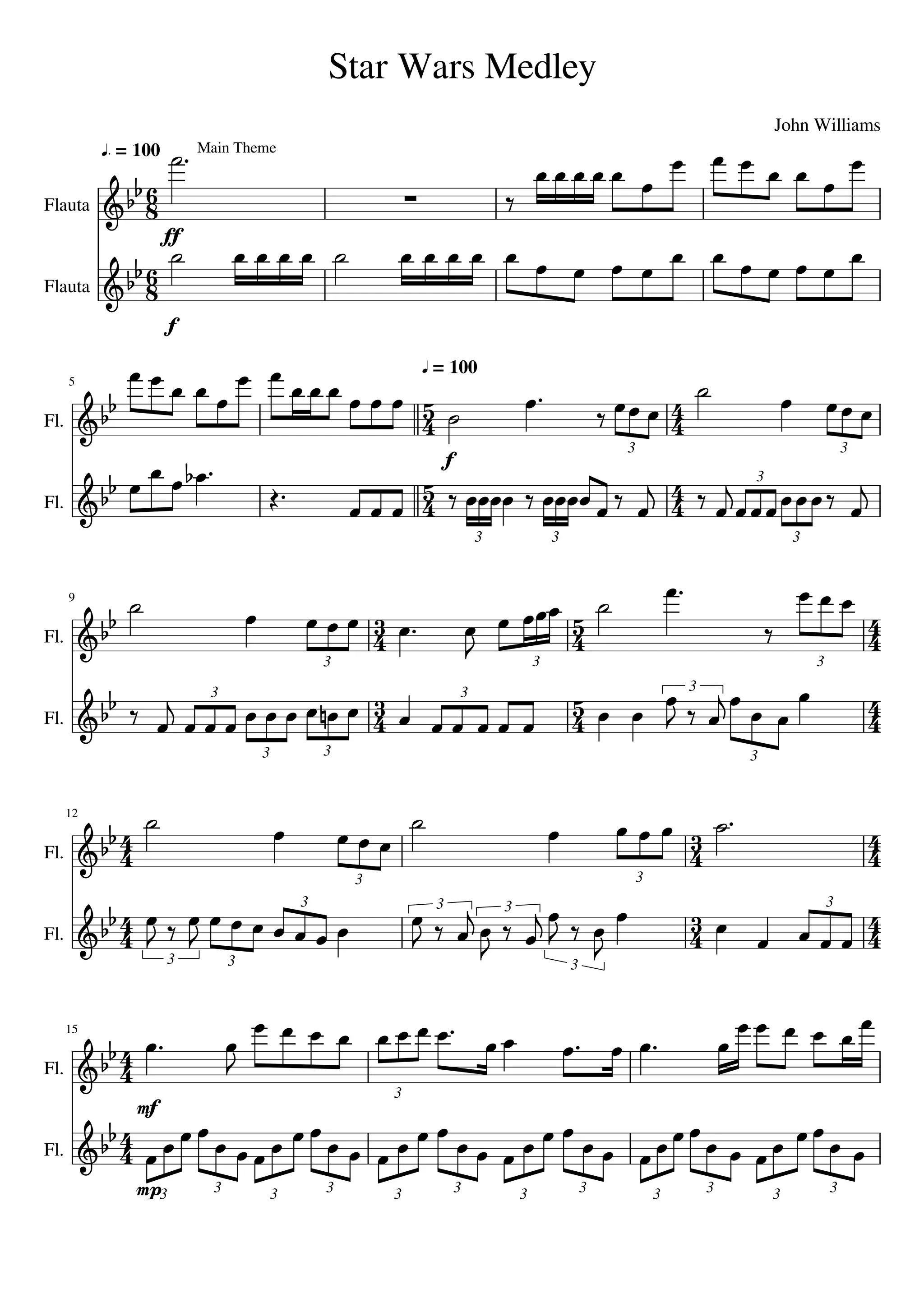 Star wars medley | PDF