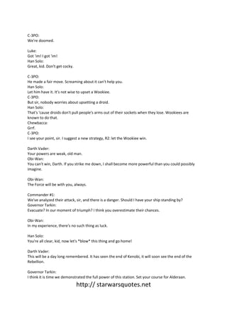 Star wars quotes | PDF