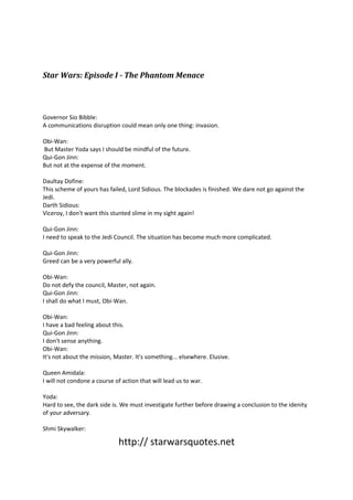 Star wars quotes | PDF