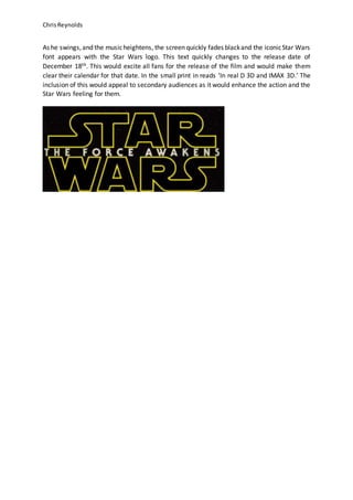 Star wars trailer analysis | PDF