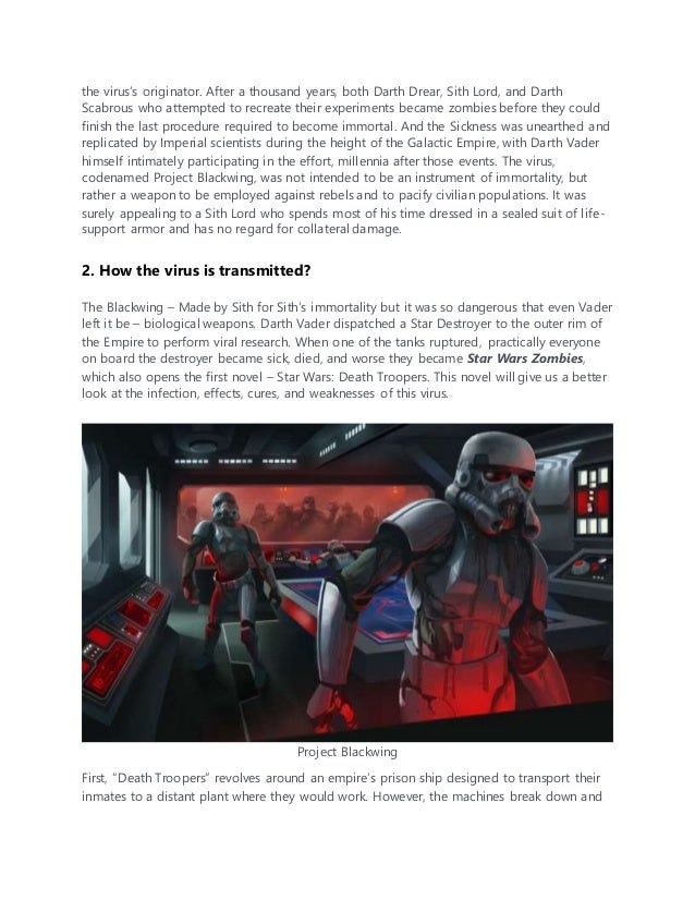 STAR WARS ZOMBIES: VIRUS EVERYTHING YOU NEED TO KNOW | DOCX