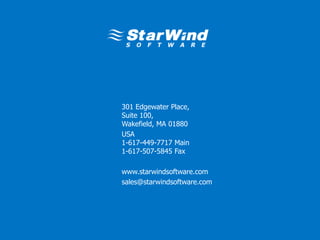 StarWind Virtual SAN Overview | PPTX