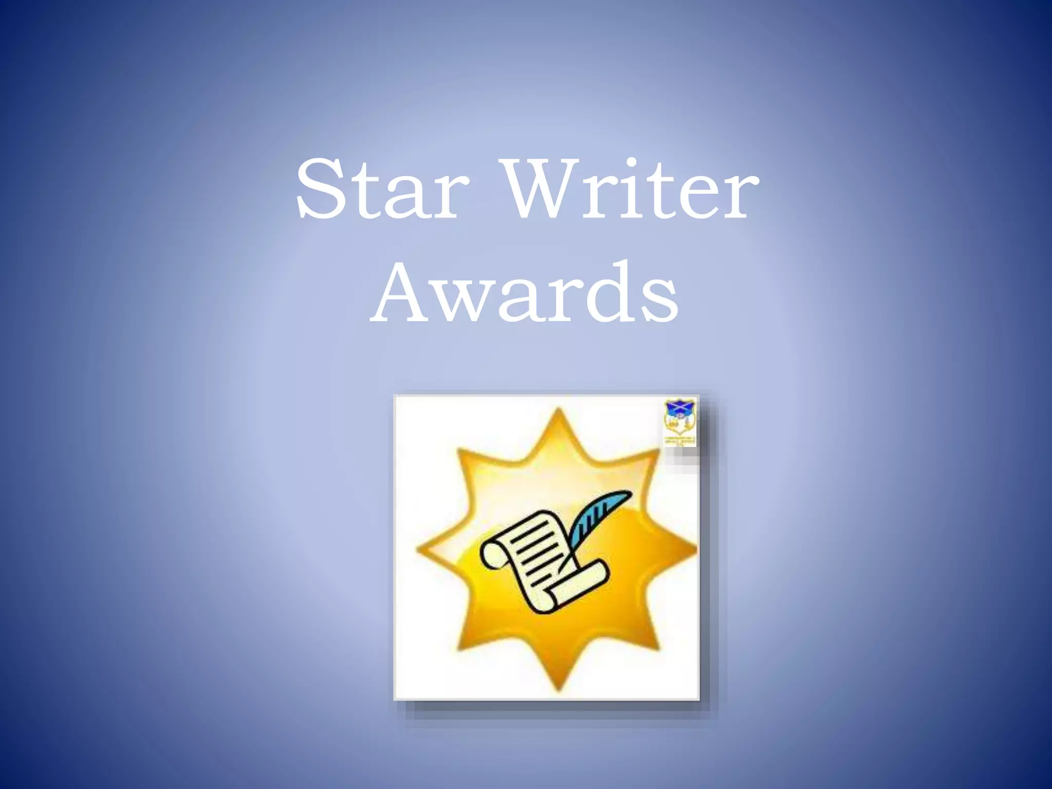 Star Writer Awards | PPTX