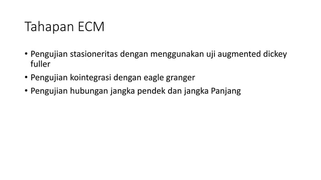 Uji stasioner data time series ecm .pptx