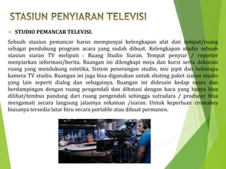 Stasiun siaran tv | PPT
