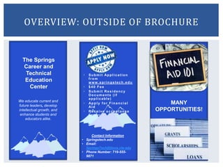 Brochure for CTE Center: Stassin activity 6 | PPT