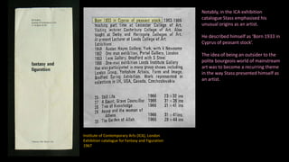 Stass Paraskos: art and politics | PPTX | Arts and Crafts | Hobbies ...