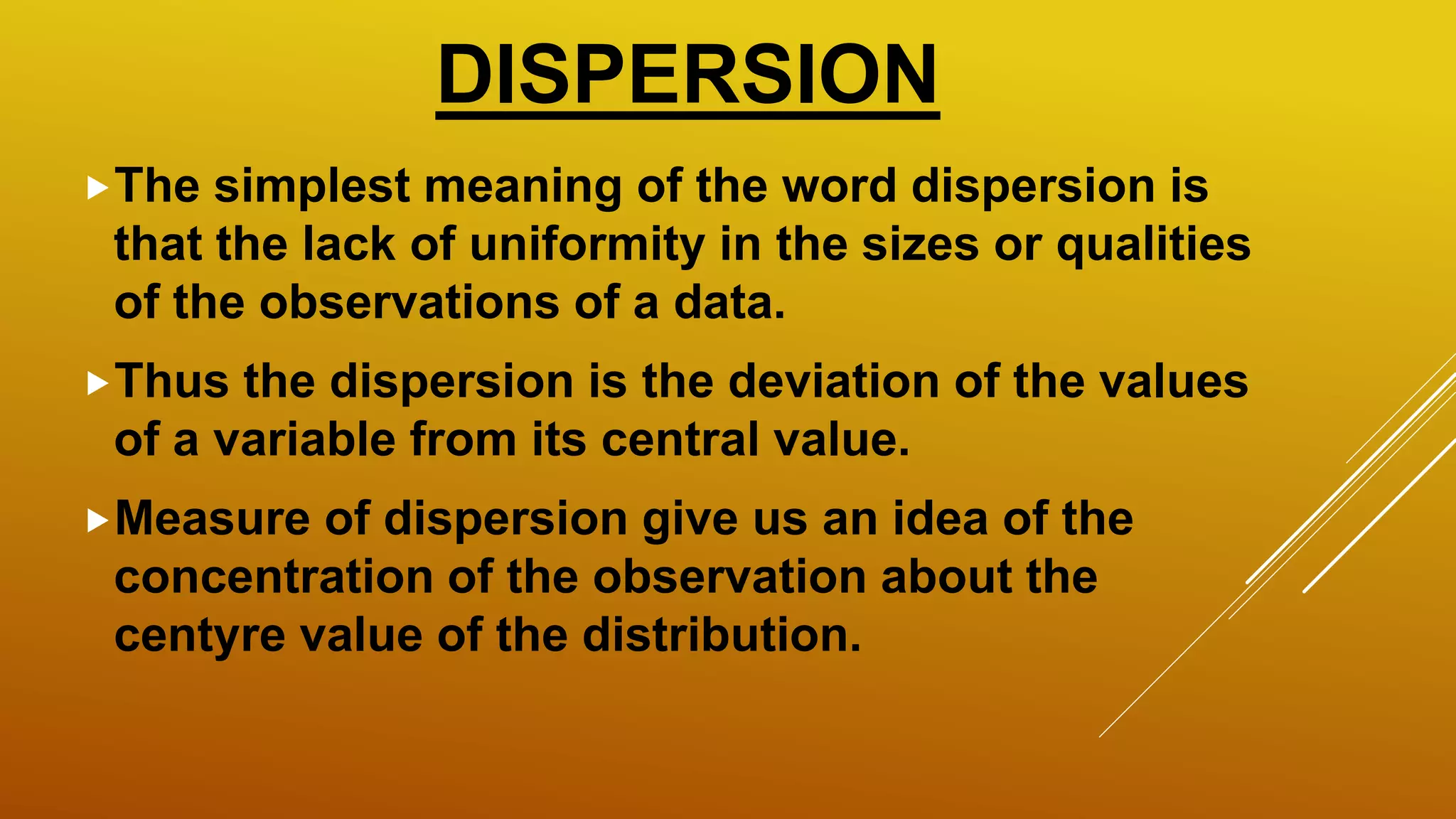 Statistics- correlation and dispersion | PPTX