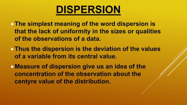 Statistics- correlation and dispersion | PPT