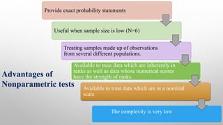 Parametric and Non Parametric methods | PPTX