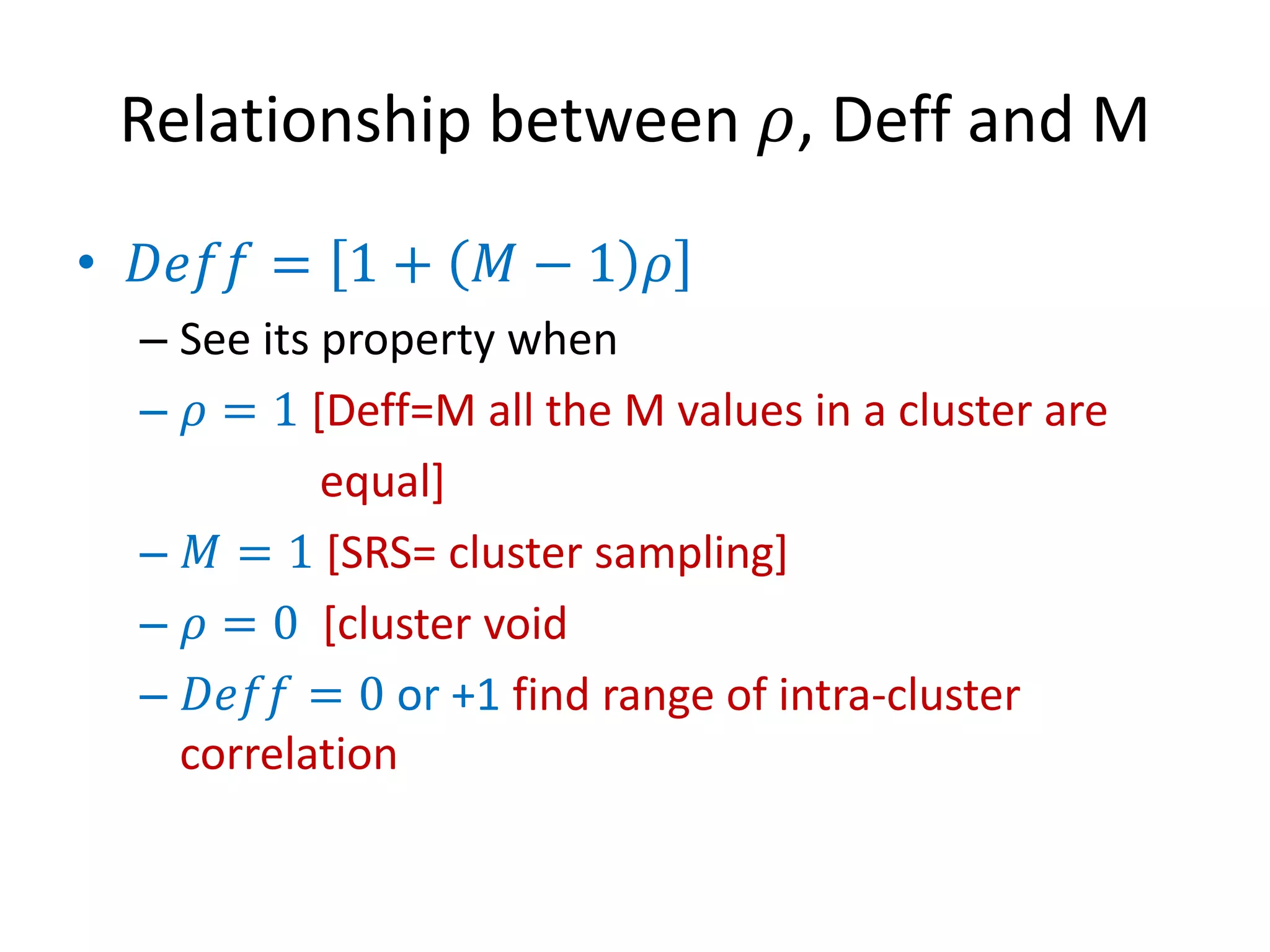 Stat 3203 -cluster and multi-stage sampling | PPTX