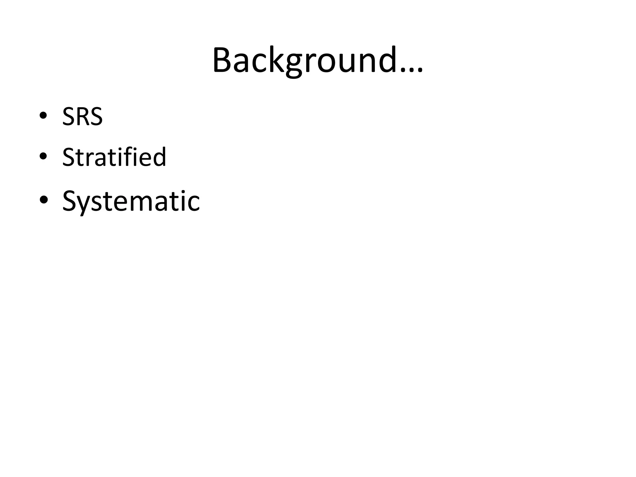 Stat 3203 -cluster and multi-stage sampling | PPTX