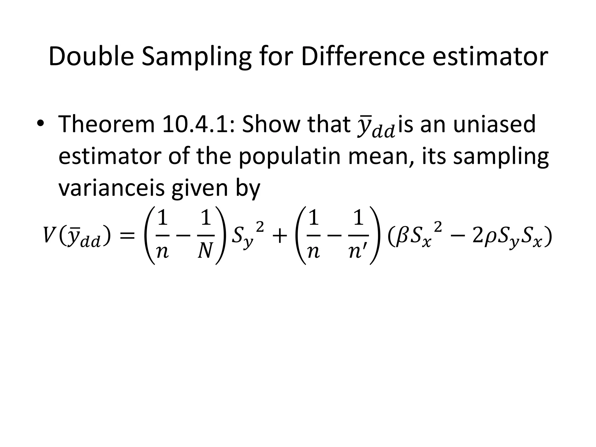 Stat 3203 -multphase sampling | PPTX | Physics | Science