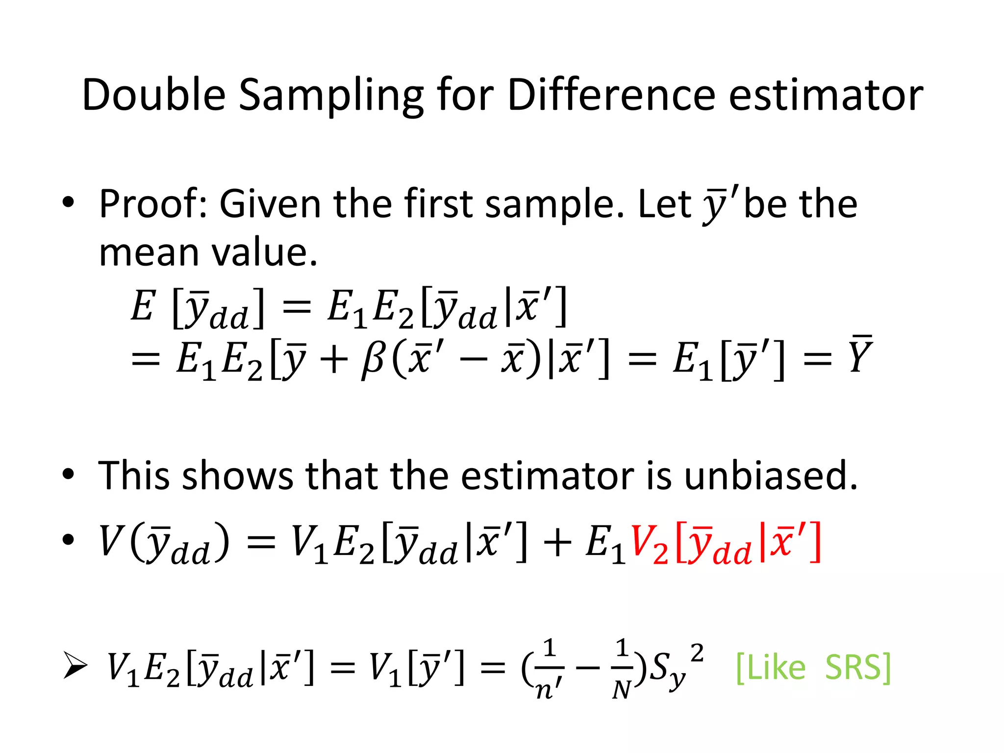 Stat 3203 -multphase sampling | PPTX