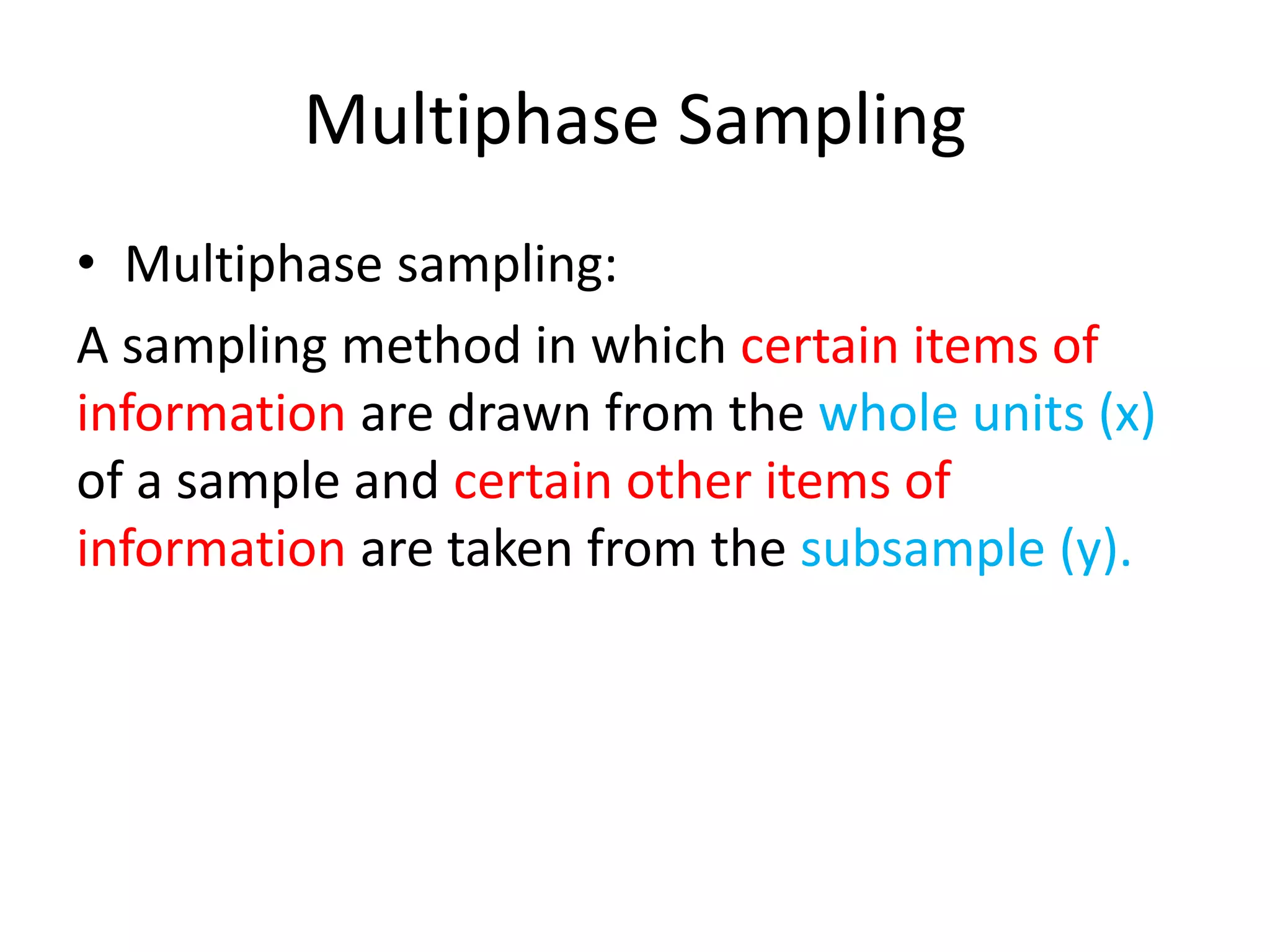 Stat 3203 -multphase sampling | PPTX