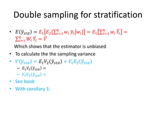 Stat 3203 -multphase sampling | PPTX | Physics | Science