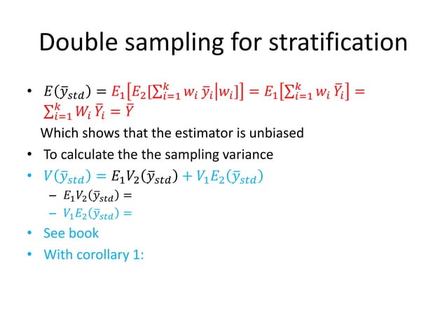 Stat 3203 -multphase sampling | PPTX | Physics | Science
