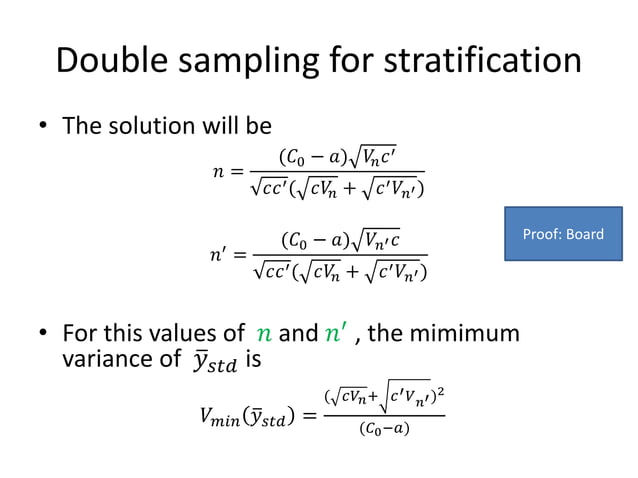 Stat 3203 -multphase sampling | PPTX | Physics | Science