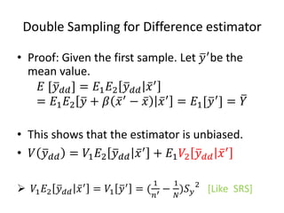 Stat 3203 -multphase sampling | PPTX | Physics | Science