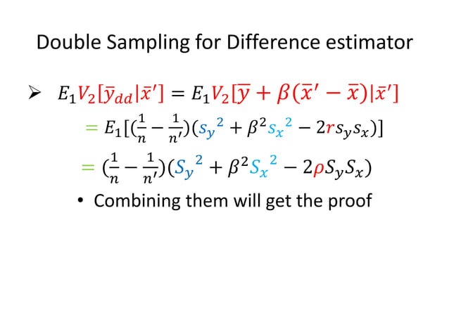 Stat 3203 -multphase sampling | PPTX | Physics | Science