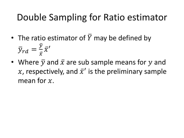 Stat 3203 -multphase sampling | PPTX | Physics | Science