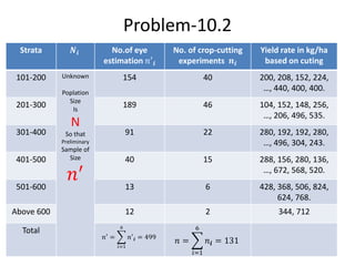 Stat 3203 -multphase sampling | PPTX | Physics | Science