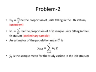 Stat 3203 -multphase sampling | PPTX | Physics | Science