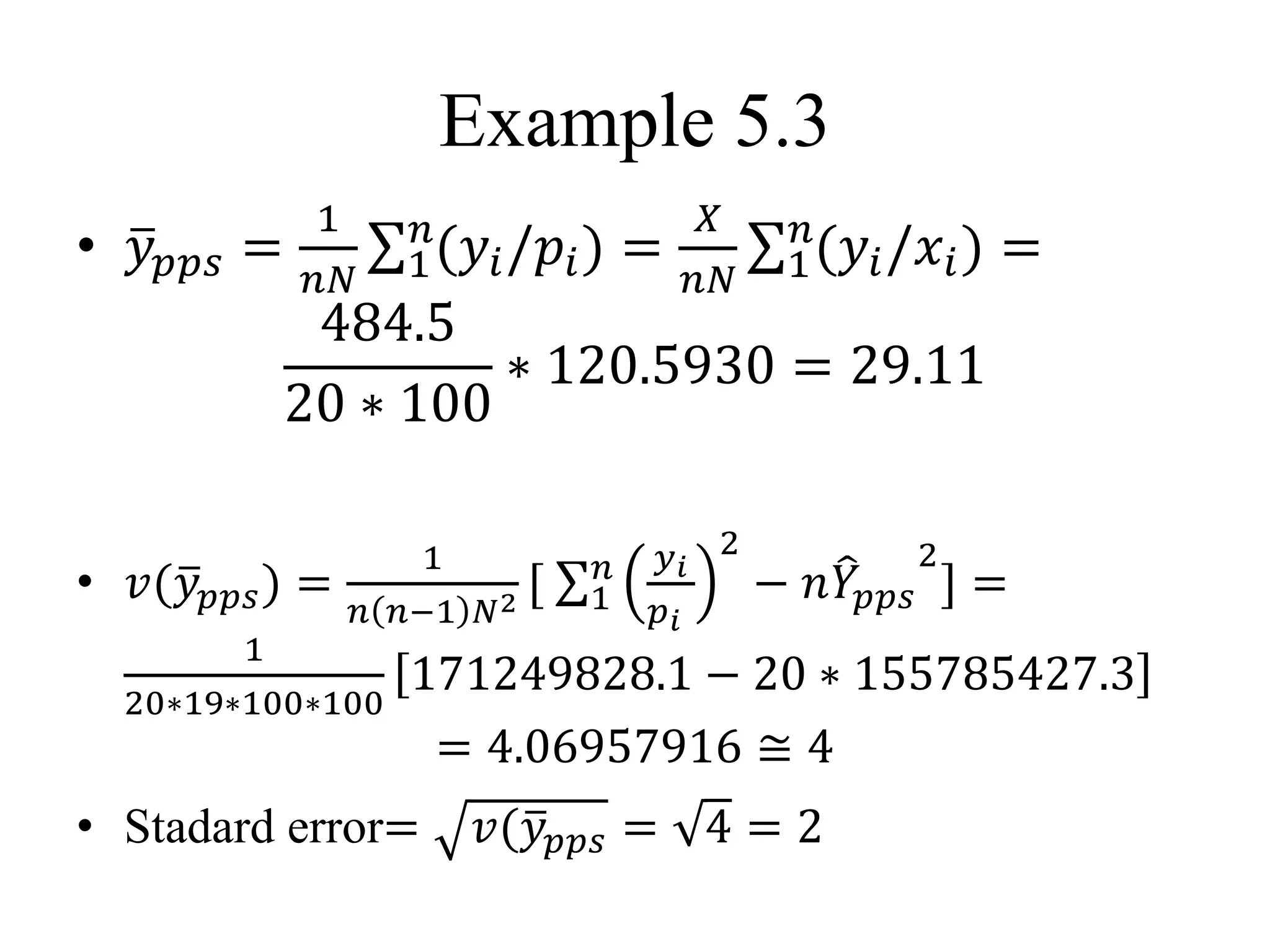 Stat 3203 -pps sampling | PPTX