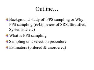 Stat 3203 -pps sampling | PPTX | Physics | Science