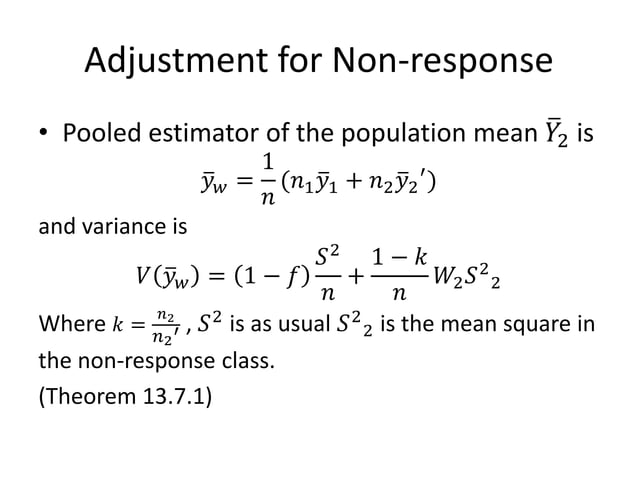 Stat 3203 -sampling errors and non-sampling errors | PPTX