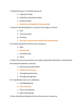 Stat answer-key | PDF