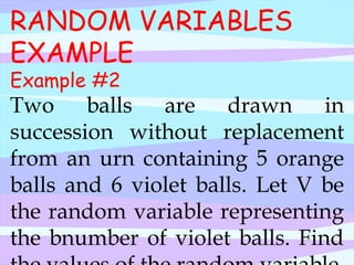 Statistics and Probability- Random Variables and Probability ...