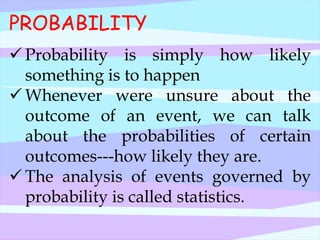 Statistics and Probability- Random Variables and Probability ...