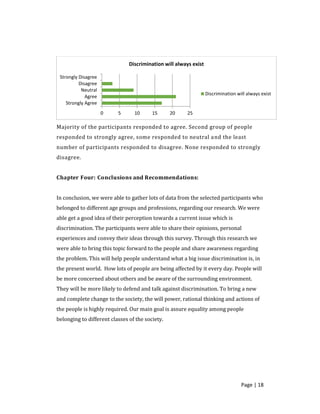 SURVEY REPORT ON DISCRIMINATION | PDF