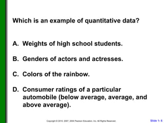 Stat11t alq chapter01 | PPT | Science
