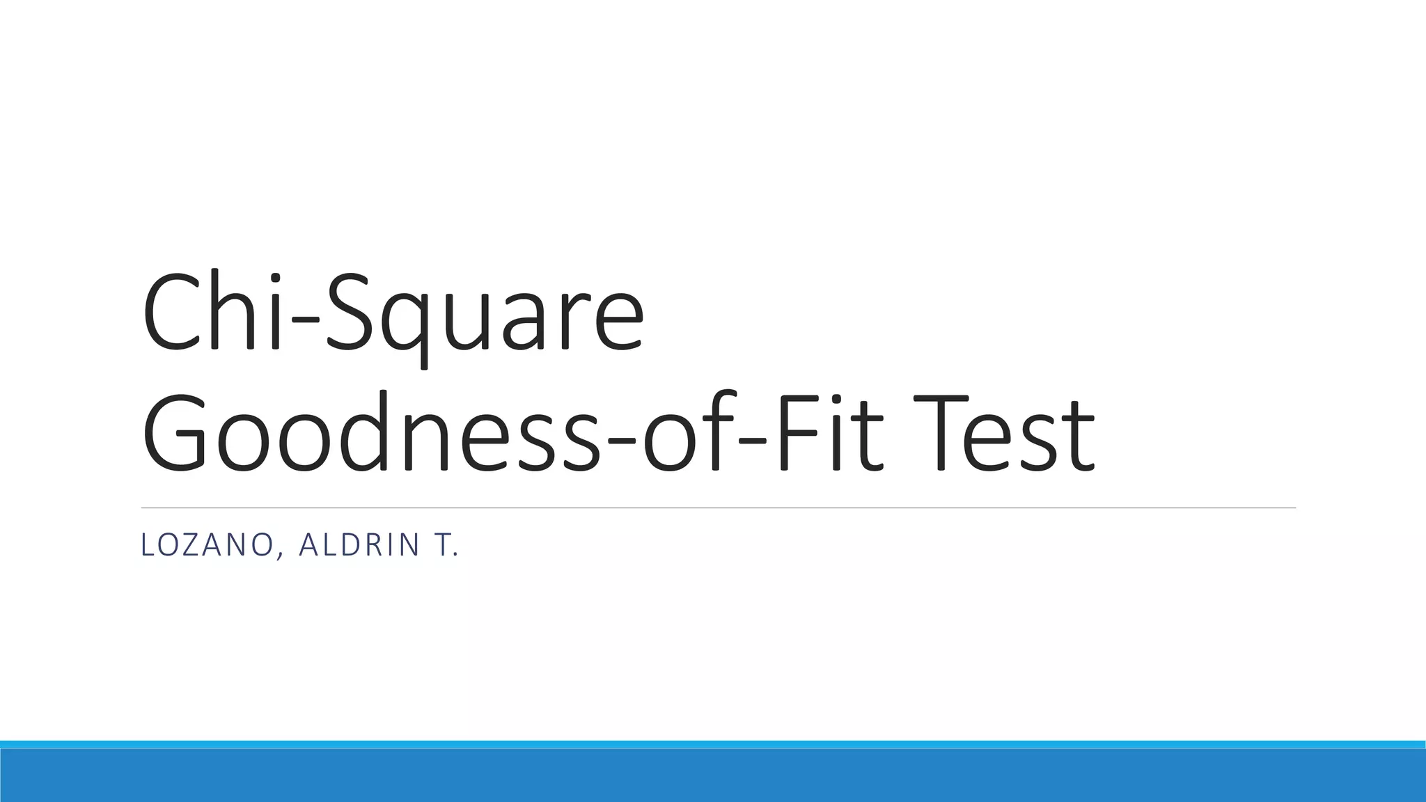 Stat 130 chi-square goodnes-of-fit test | PDF