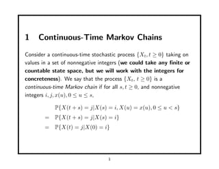Stat150 spring06 markov_cts | PDF