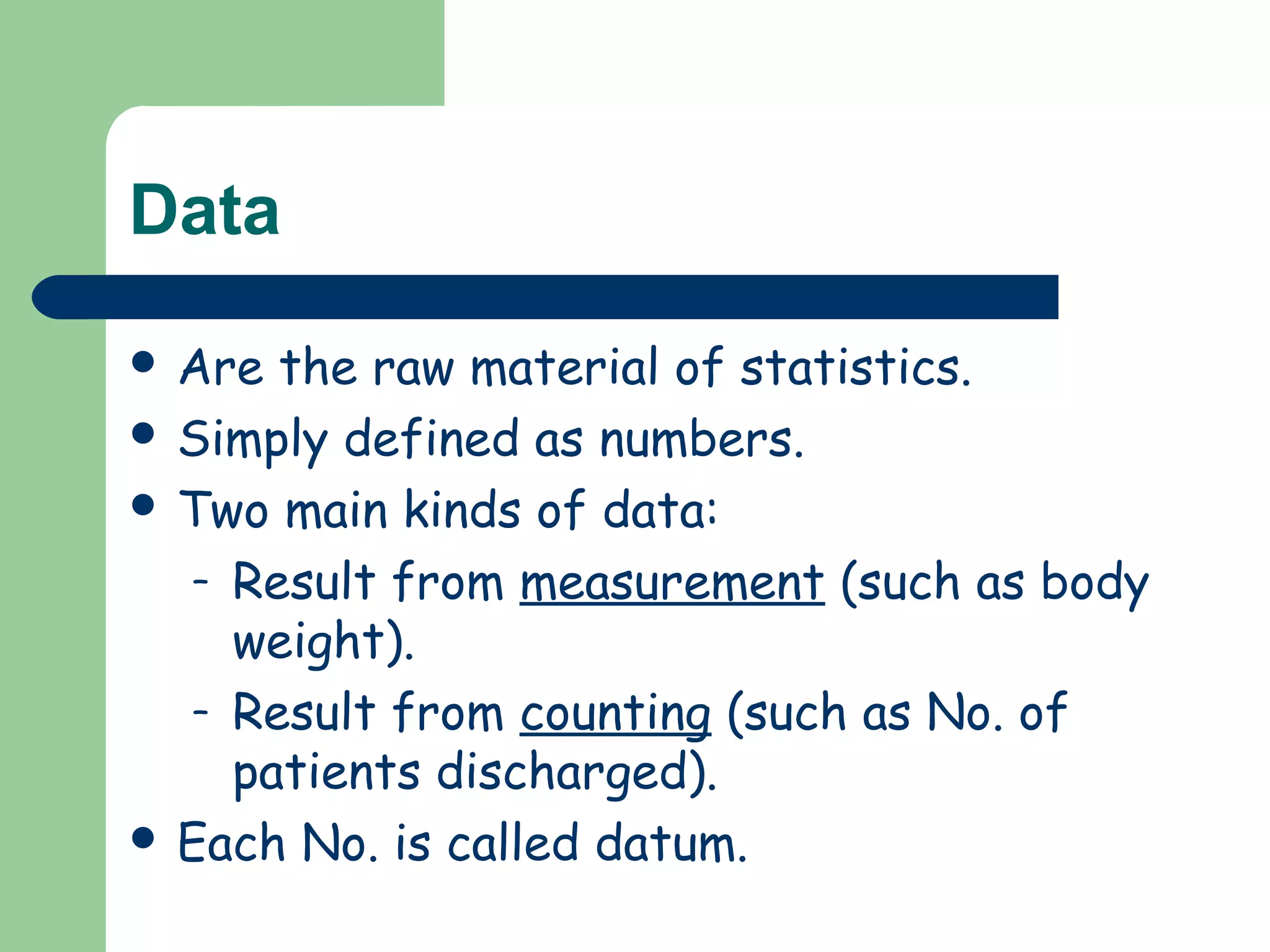 Stat 1 variables & sampling | PPT