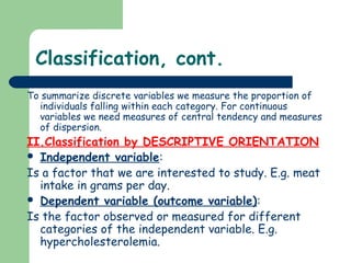 Stat 1 variables & sampling | PPT