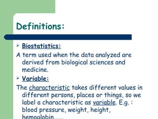 Stat 1 variables & sampling | PPT